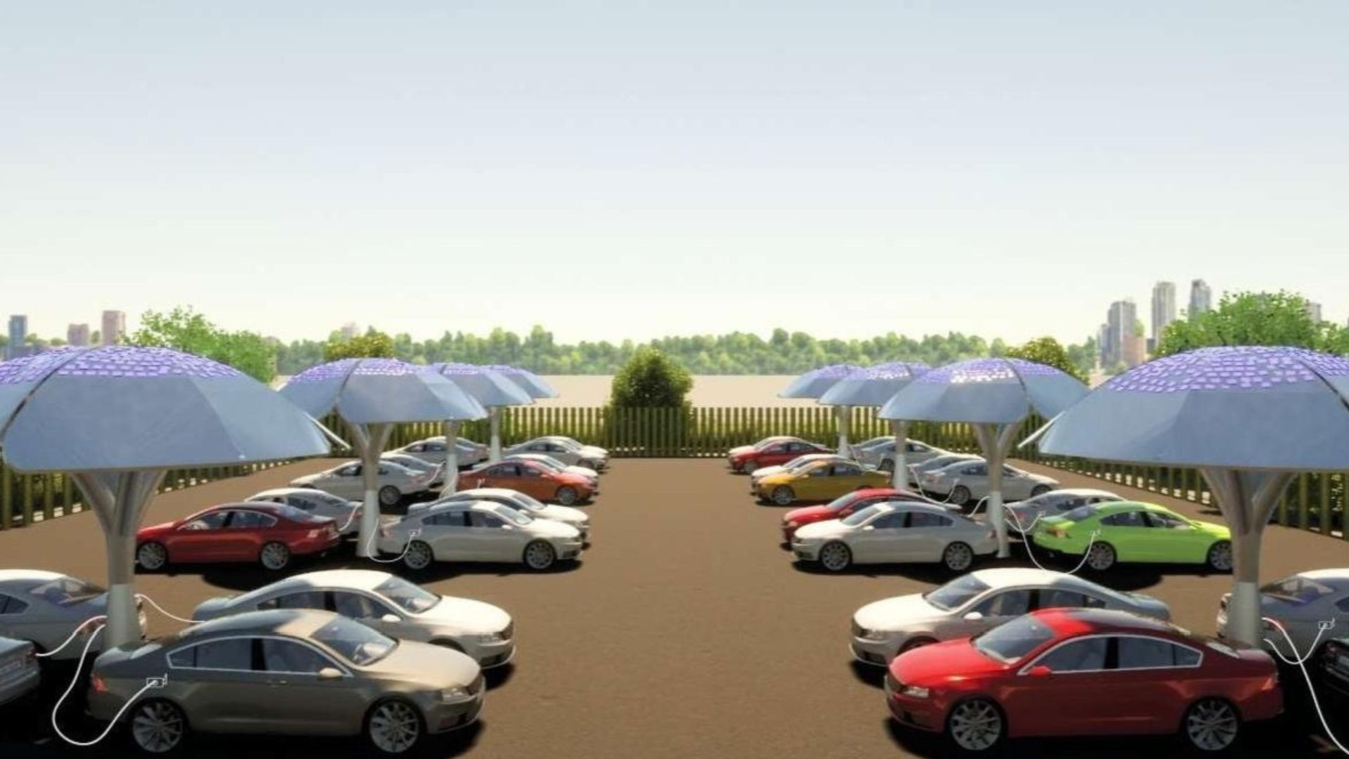 A tree-shaped solar EV charger is coming soon to a car park near you