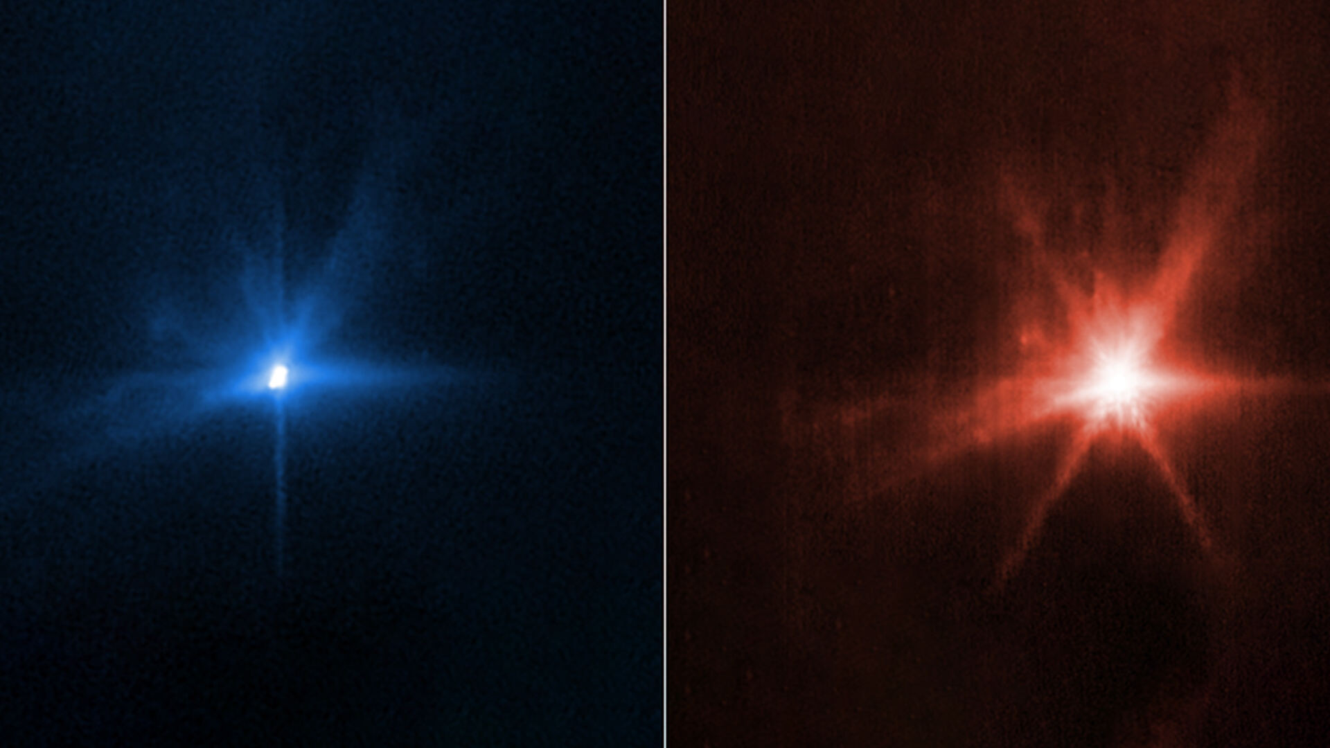 Webb, Hubble telescopes capture images of DART asteroid crash