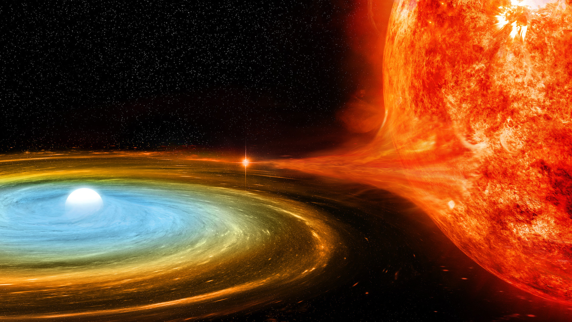 Astronomers find pair of cataclysmic stars orbiting each other once ...