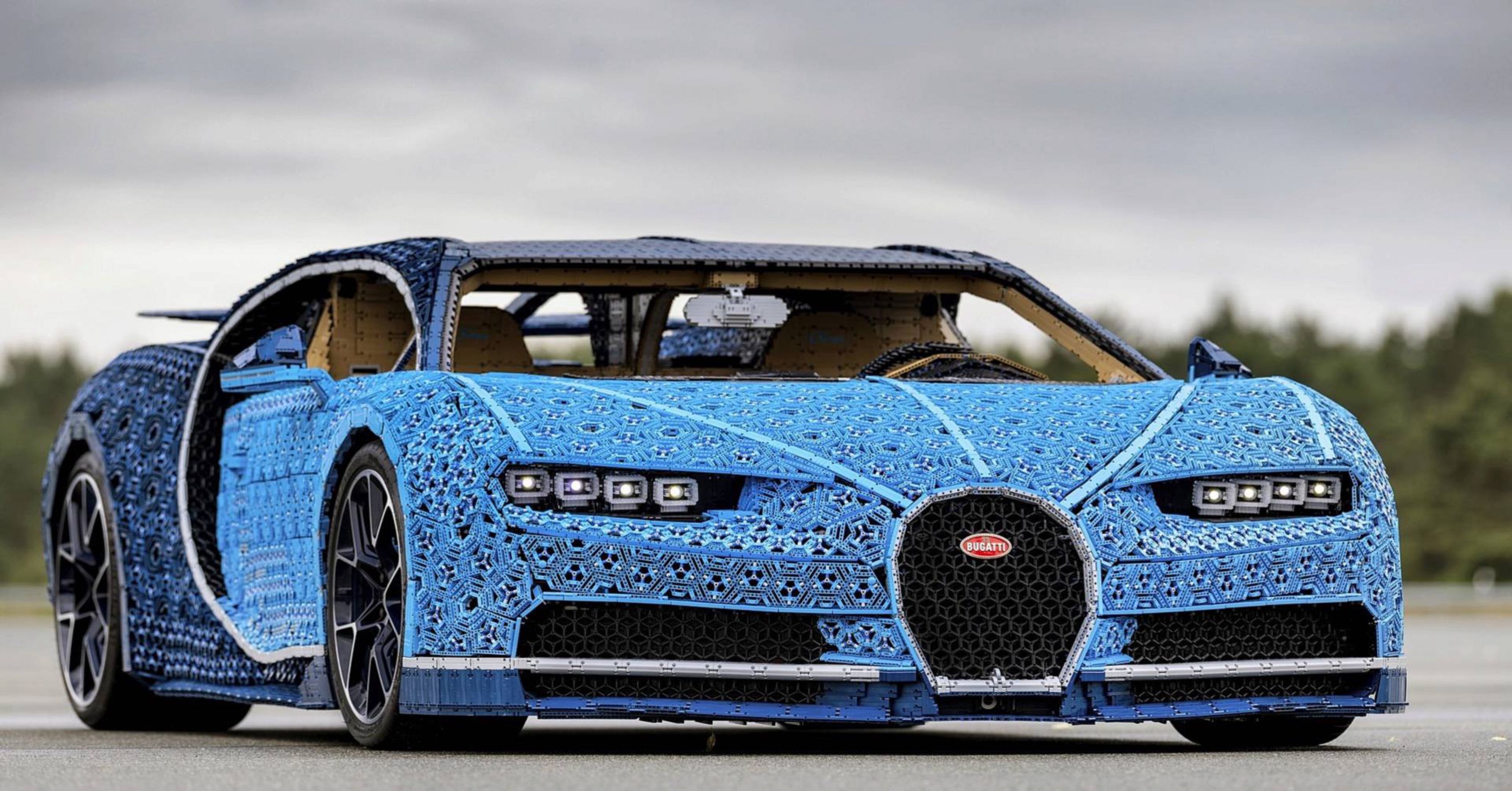 Life-Sized, Drivable Lego Bugatti Created Using Over One Million Pieces