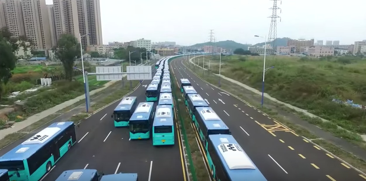 Shenzhen Shows off Its New Fleet of More Than 16,000 Electric Buses