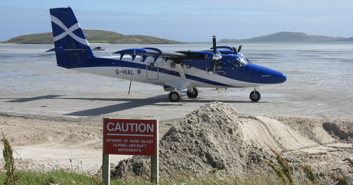 The World's Only Airport Where the Planes Land Right on the Sand