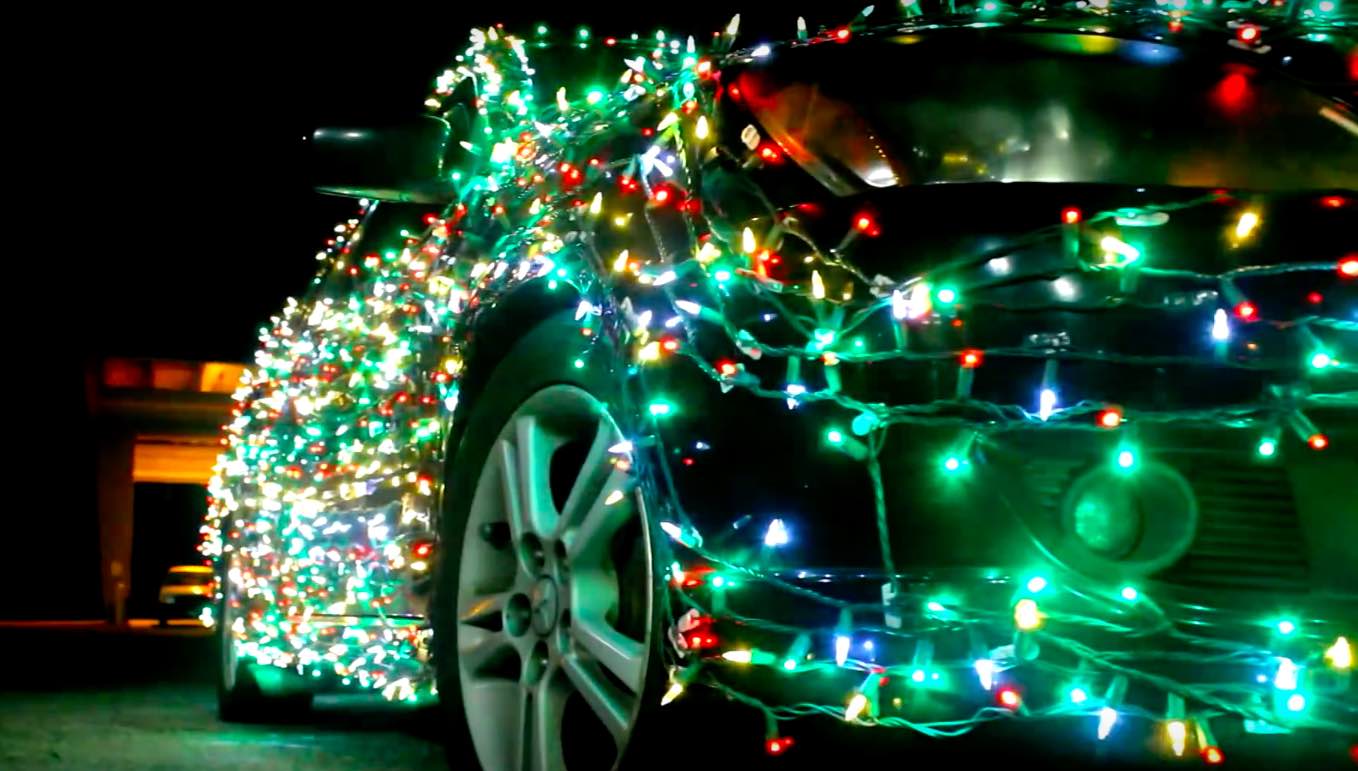 Festive Man Fined $232 for Adorning His Car with Christmas Lights