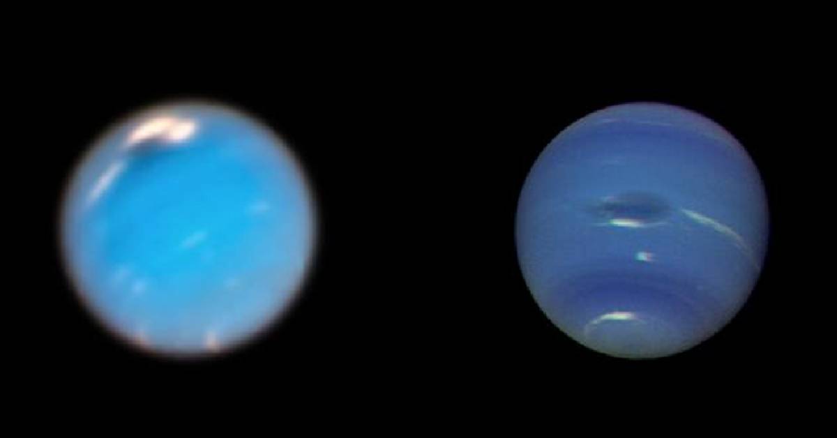 Hubble Captures Beautiful Images of Neptune's Giant Storm
