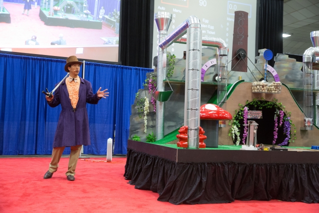 MIT Students' Robots Compete in Willy Wonka-Themed Obstacle Course