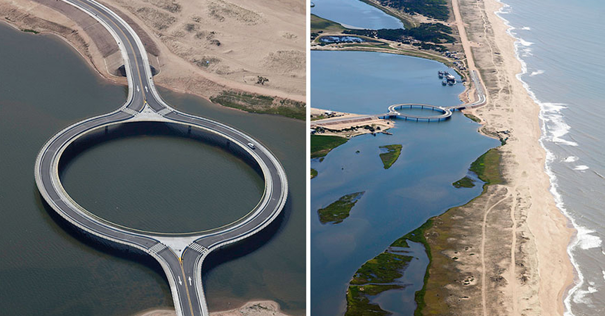 Circular Bridge Built to Slow Down Drivers