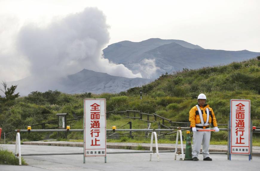 Japan's Largest Active Volcano Erupted