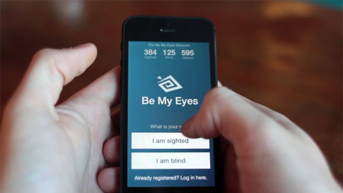 'Be My Eyes' app allows anybody to assist the blind