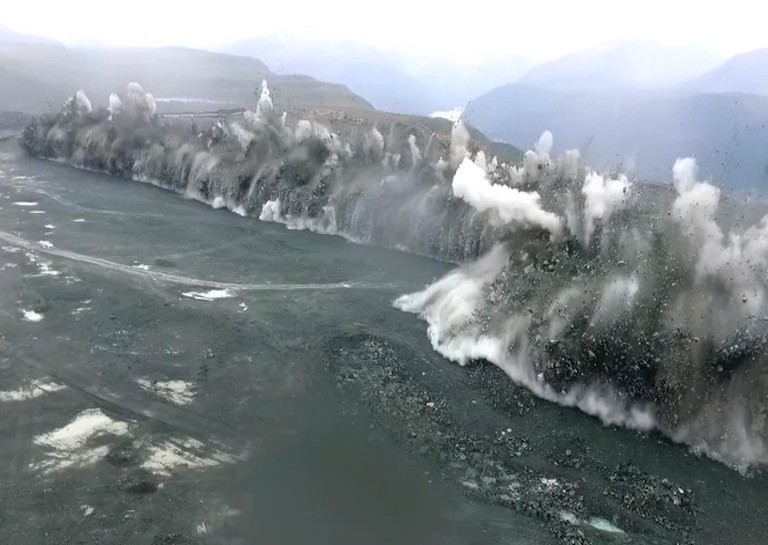 385 Meter Long Production Blast is the Most Epic Thing You'll See Today