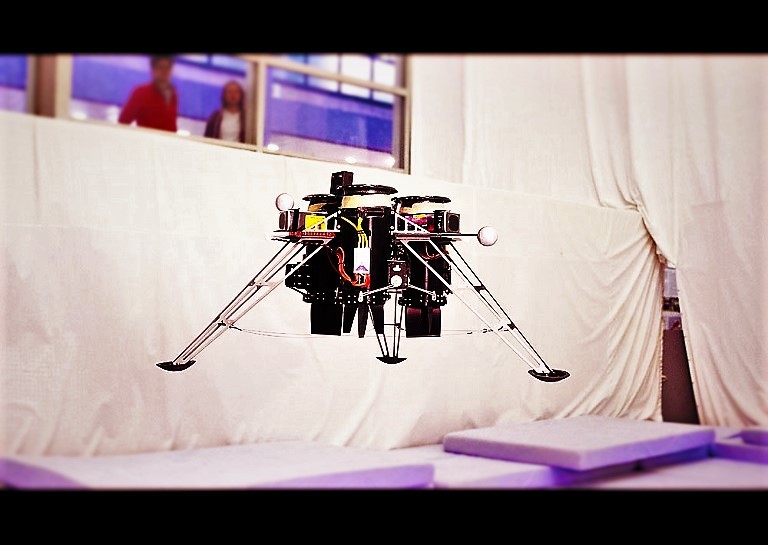 Flying Machine Uses Electric Jets to Hover