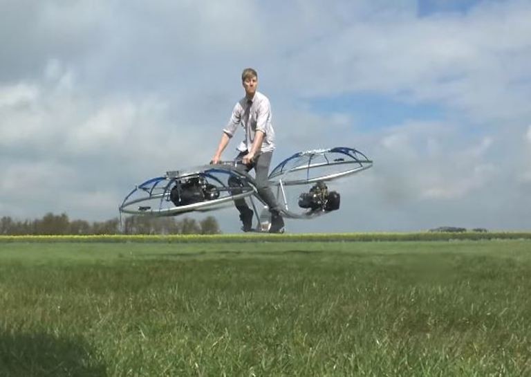 Genius YouTuber Builds a Homemade HOVERBIKE