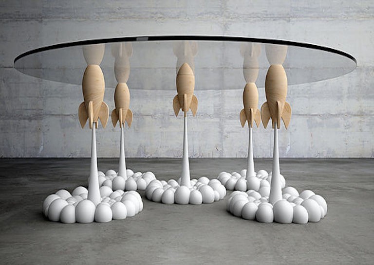 Rocket Coffee Table is Meant to Bring Nostalgia to Everyone