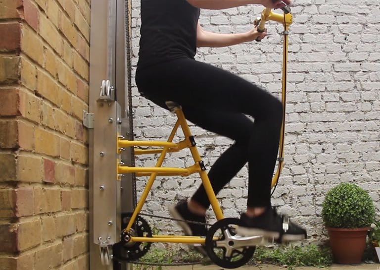 Riding This Pedal-Powered Lift Is Way Better Than Taking the Stairs