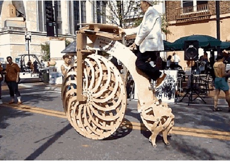 Creator Builds a Giant Bicycle That Walks