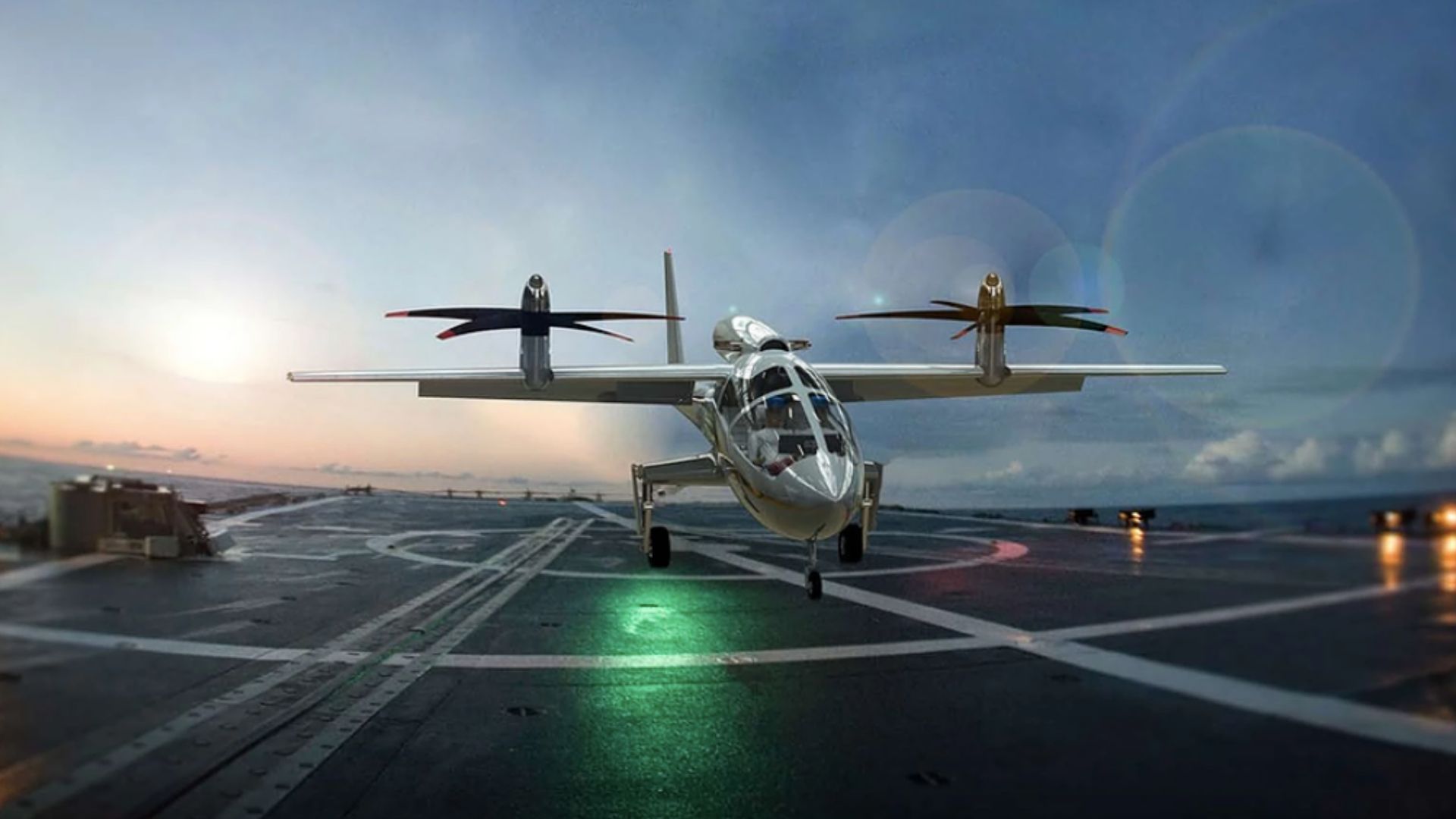 Yacht Designer's New eVTOL Concept Can Land Vertically or Using a Runway