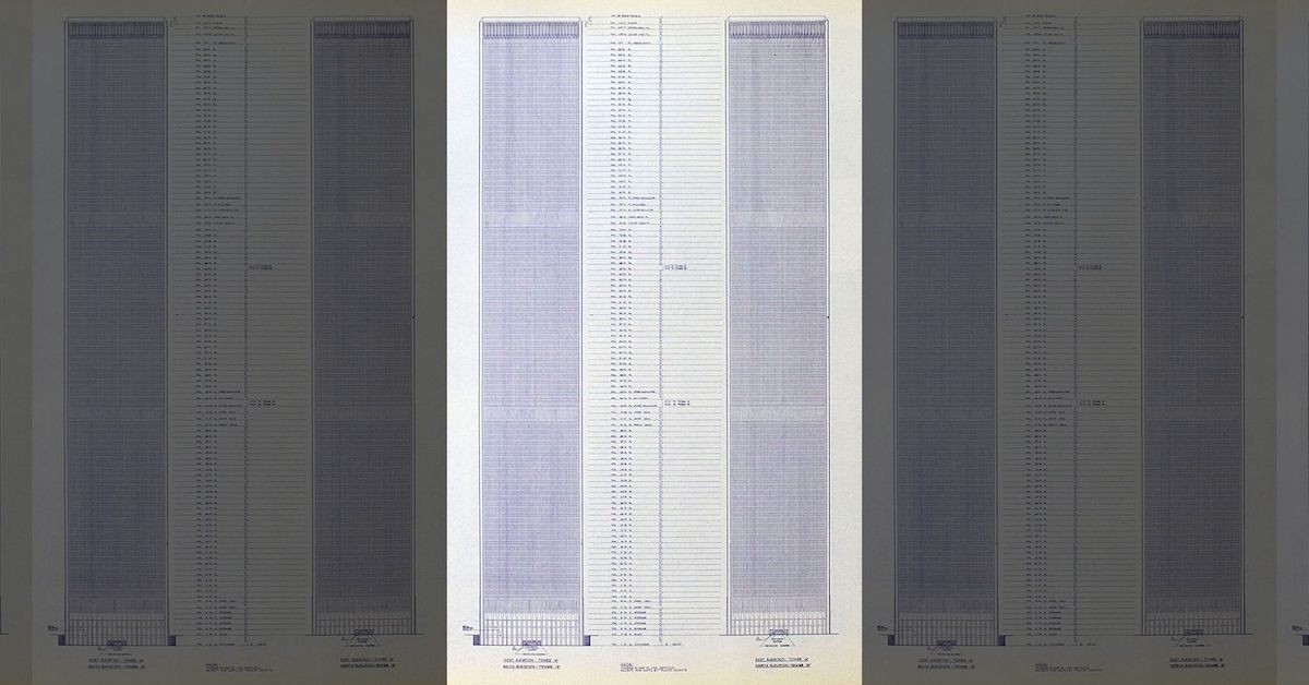 Original Blueprints of the World Trade Center on Sale in New York City ...