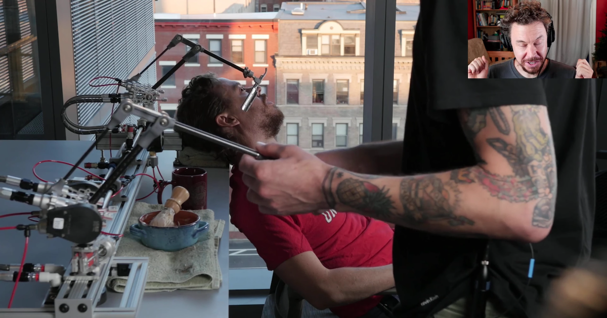 Remote Razor Shaving: The Ultimate Test of Human-Robot Trust