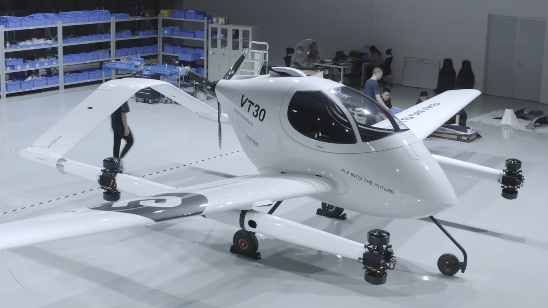 See The First Fully Operational Flying Taxi Factory In Full Motion