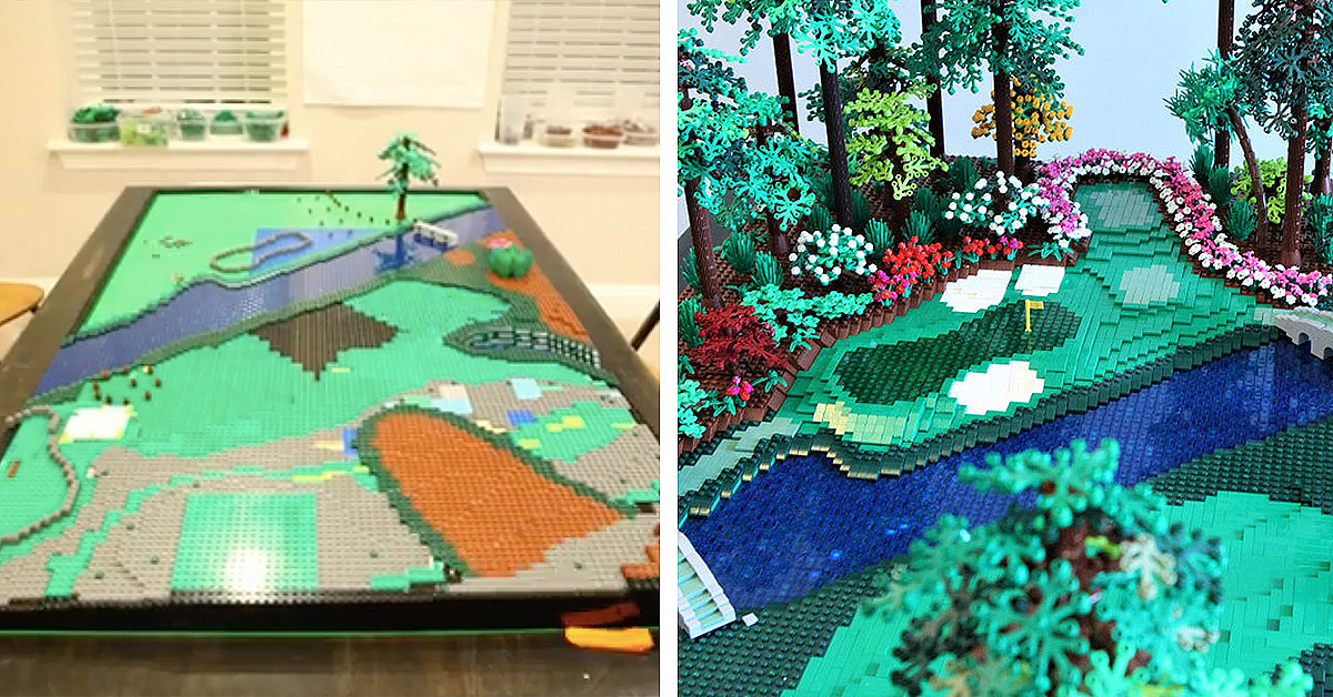 Father and Daughter Construct Augusta National’s 12th Hole Using 20,000 ...