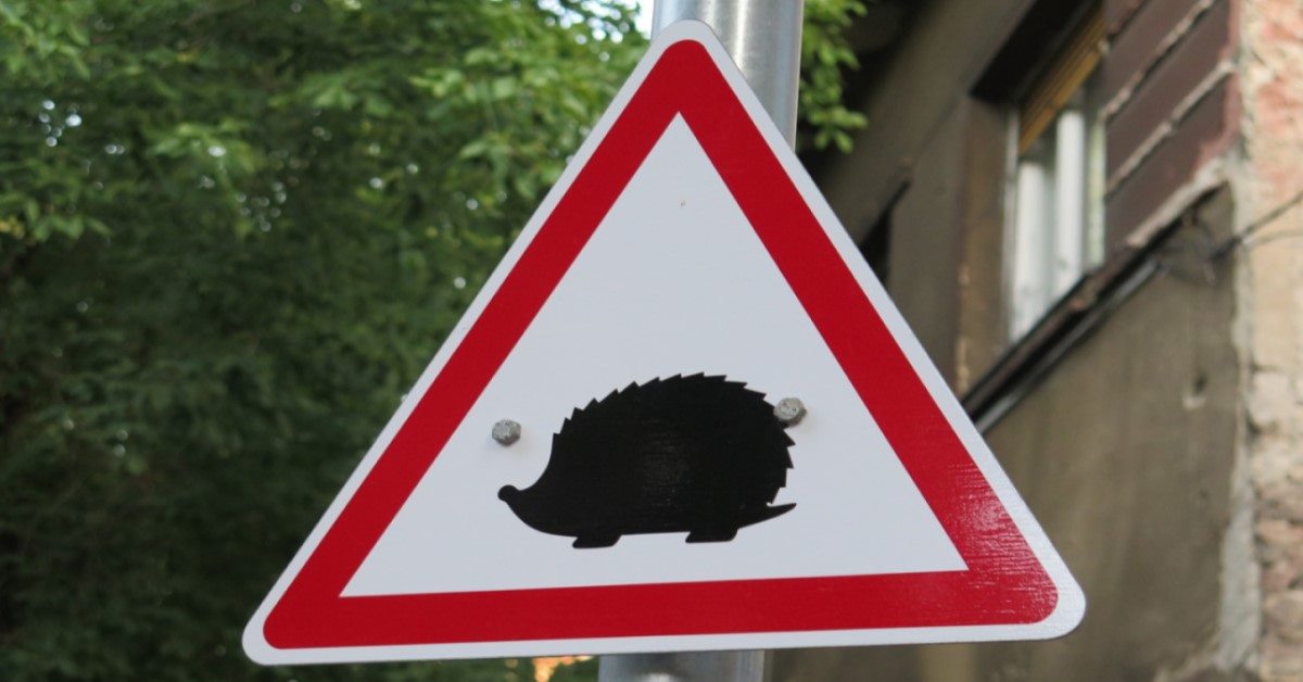 UK's New Hedgehog Road Sign to Help Raise Public Attention
