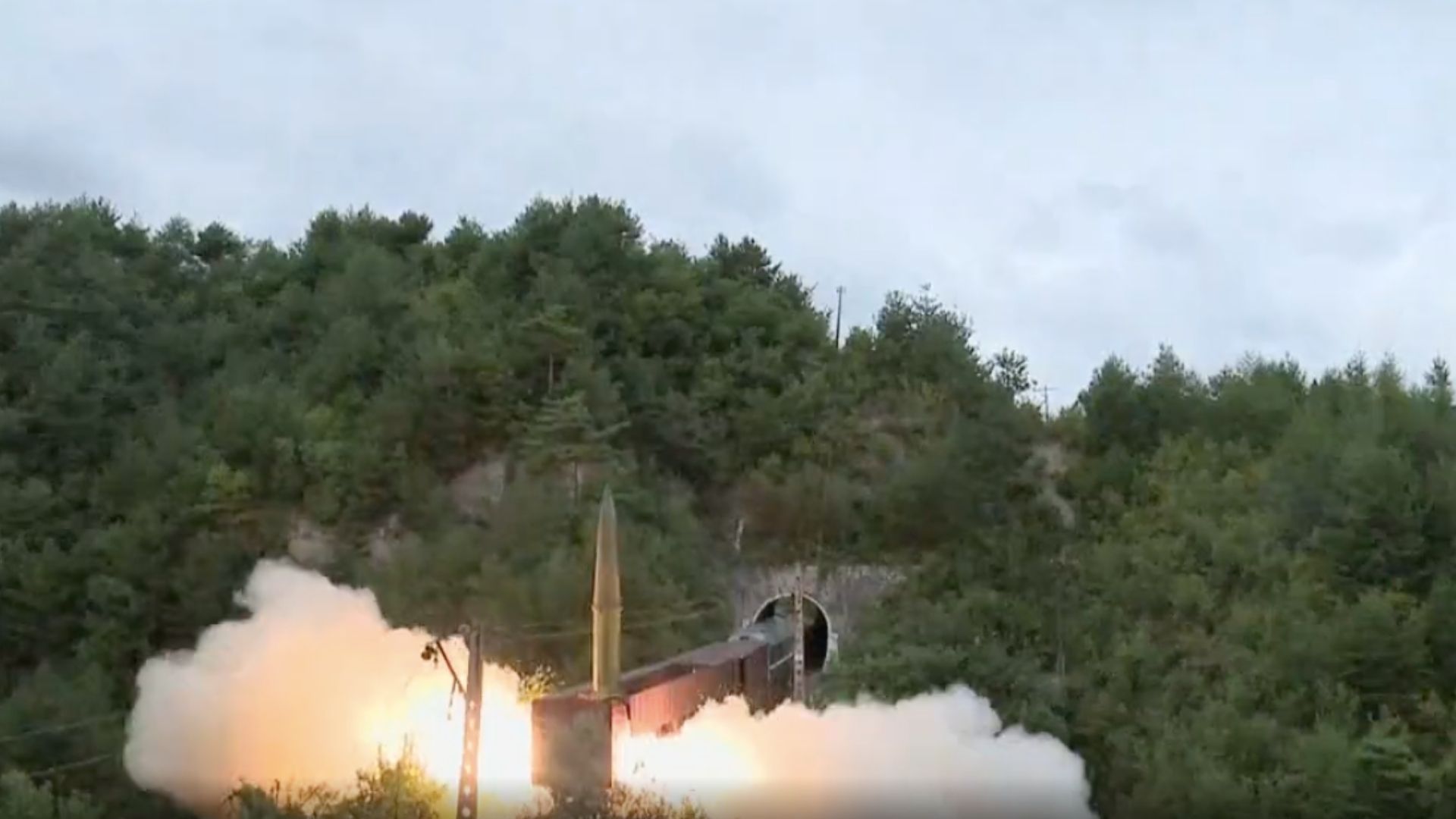 Watch North Korea Launch Ballistic Missiles From Trains