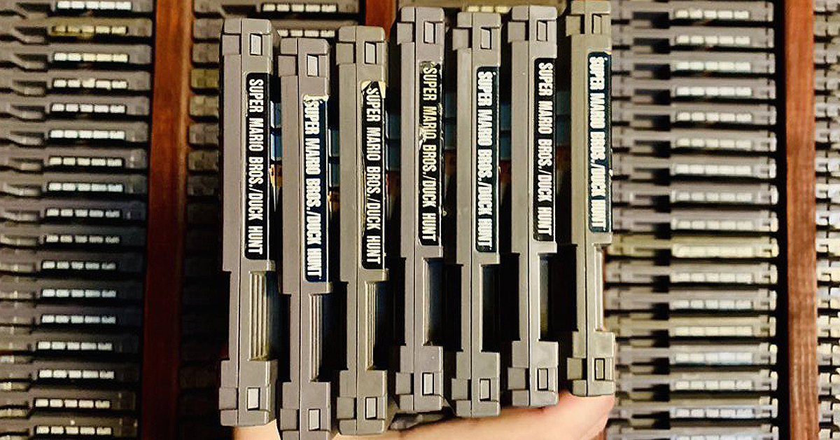 Collector on a Hunt to Find 380 Copies of Super Mario Bros and Duck Hunt