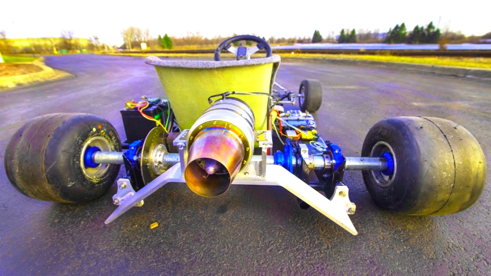 See What Happens When You Add RC Jet Engine to Go-Kart | IE