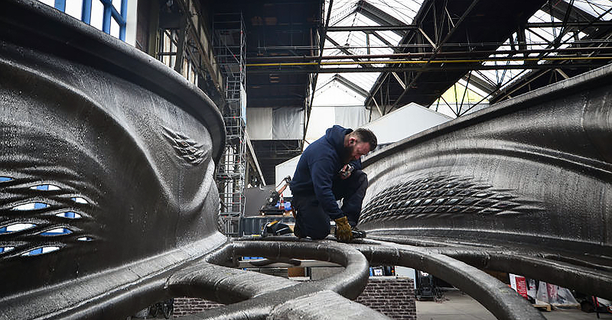 The World’s Largest 3D-Printed Steel Bridge Is Built by Robots in 6 Months