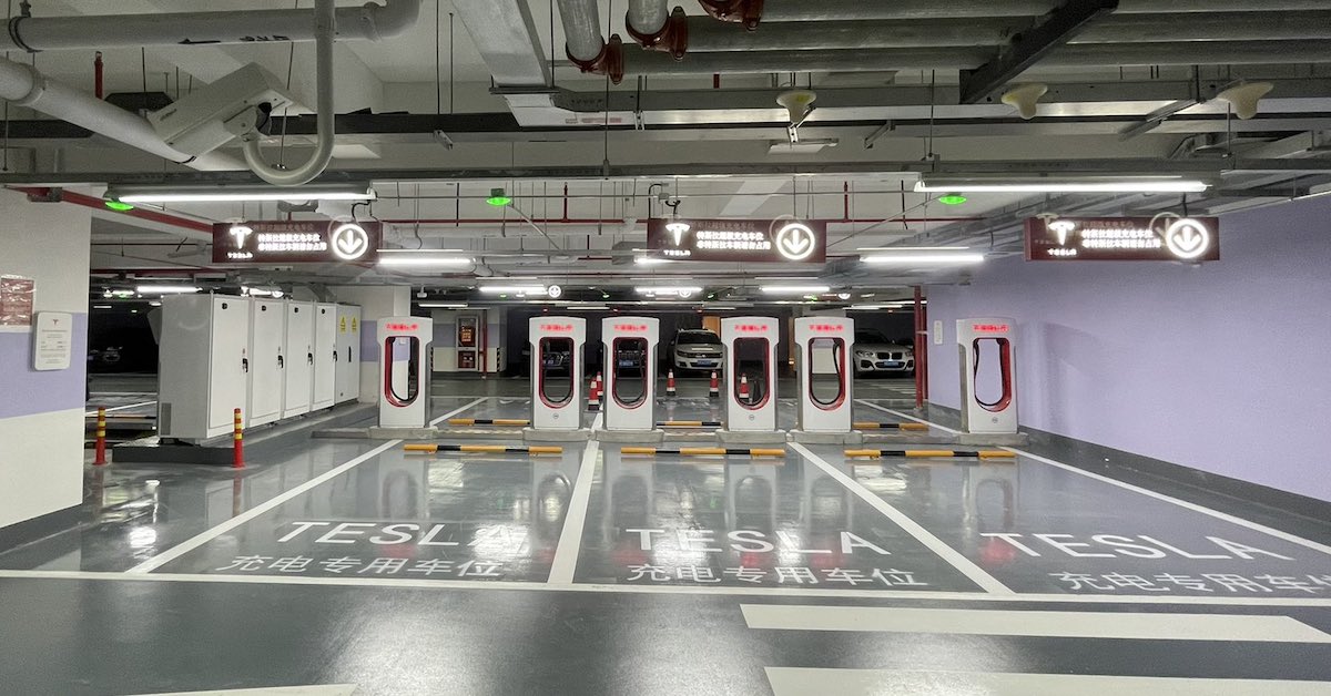 World's Largest Tesla Supercharger Station with 72 Stalls Opened in ...