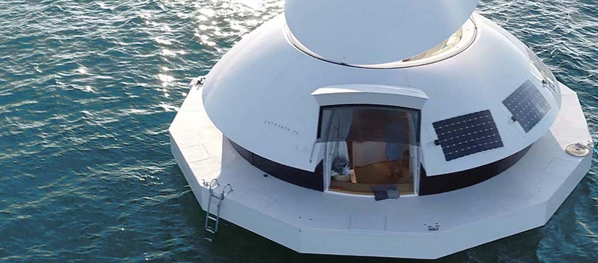 This Eco-Friendly Floating Pod Offers Luxury Accommodation