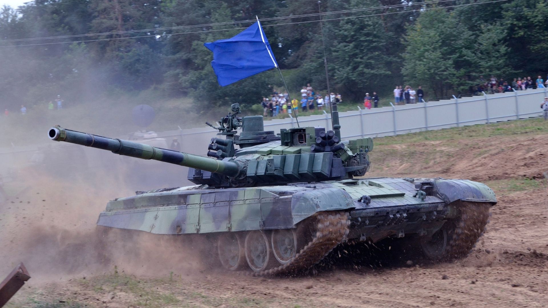 Russian tanks have been spotted apparently stuck in the mud near Ukraine