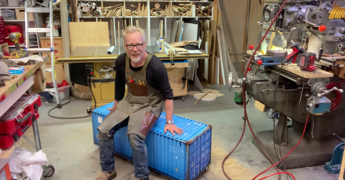 Ex-Mythbuster Adam Savage Builds Miniature Shipping Container