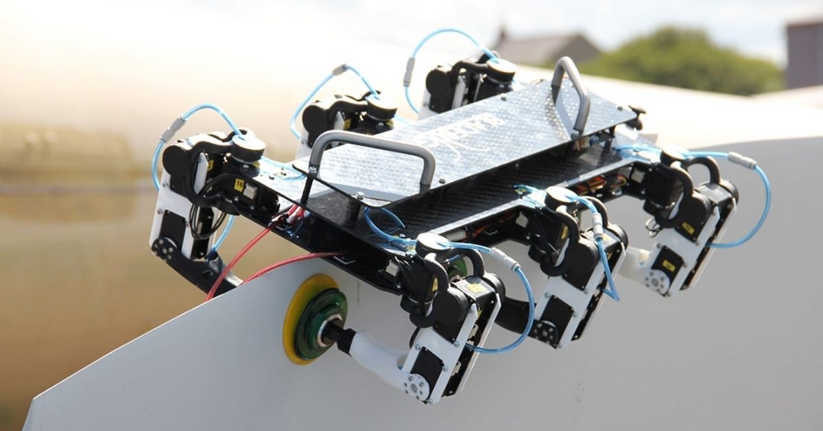 Robot Walks on a Wind Turbine's Blade in a World First | IE