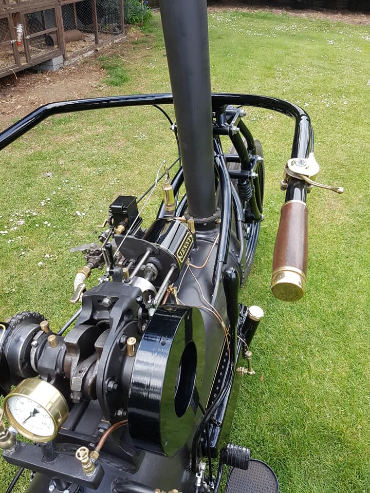 This Coal-Fired Steam Motorbike Built by Technician Is a Steampunk Dream