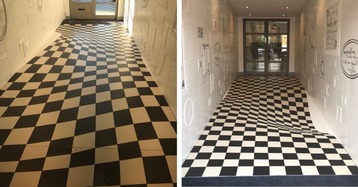 This Corridor's Exceptional Tiling Is Baffling People