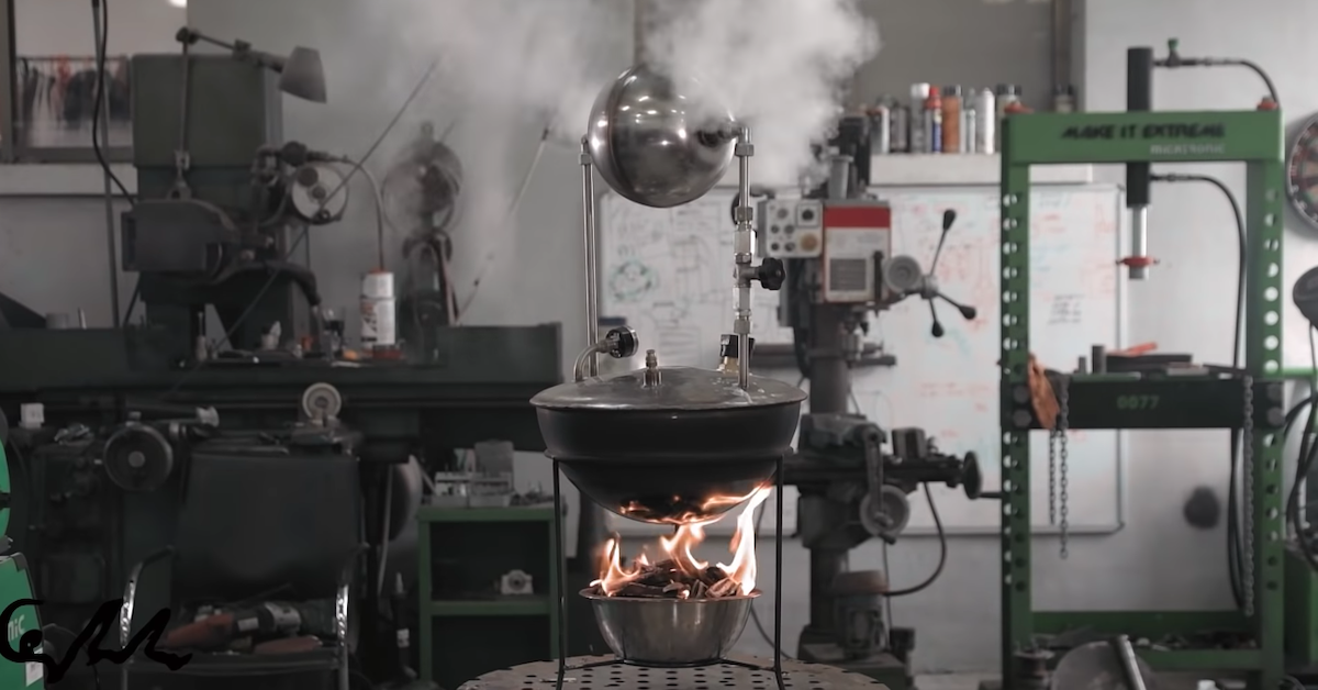 YouTubers Craft Modern Replica of First Ever Steam Engine | IE
