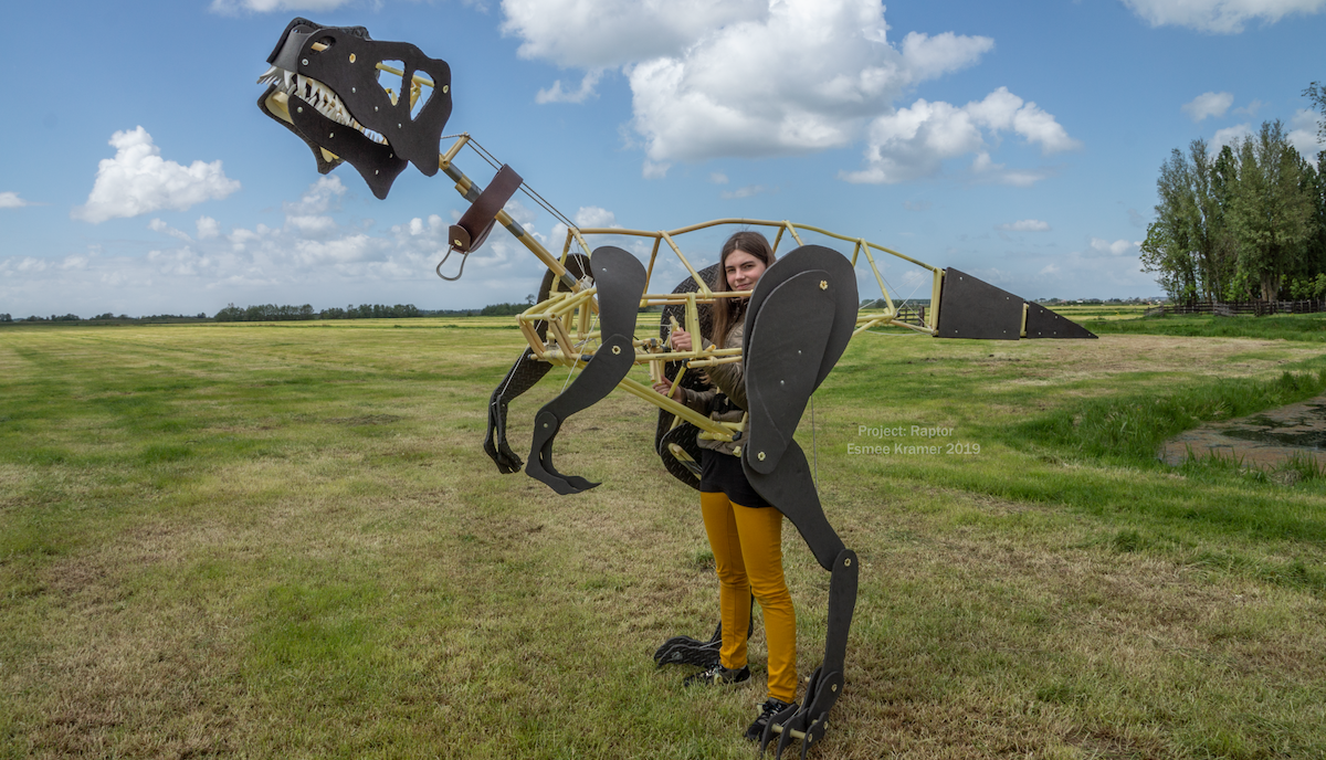 This Engineering Student Built a Mechanical Dinosaur Costume